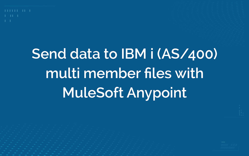 AS400 multi member files - Infoview Systems Inc.