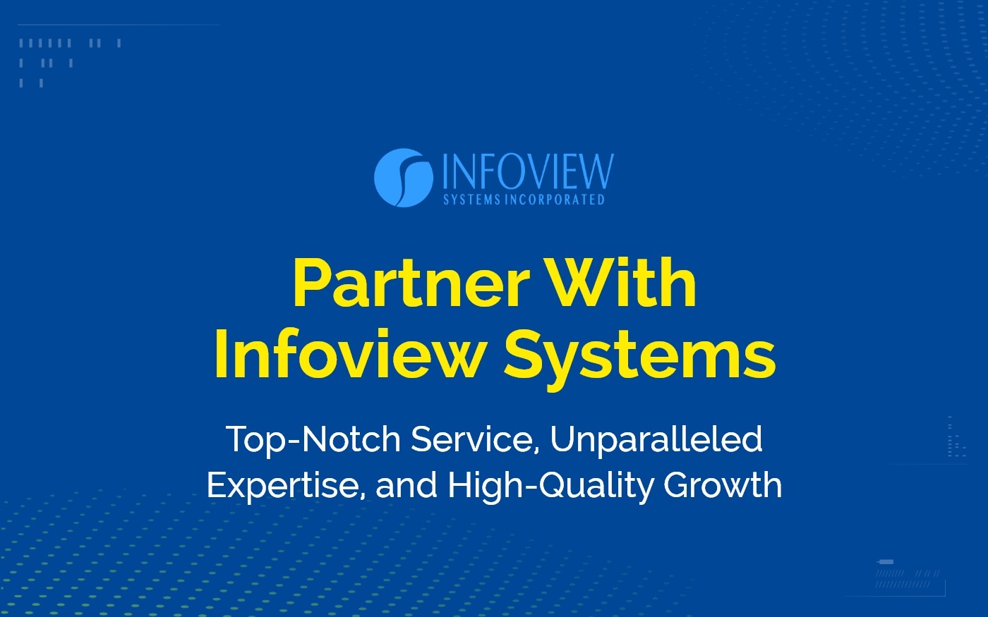 Partner with Infoview Systems