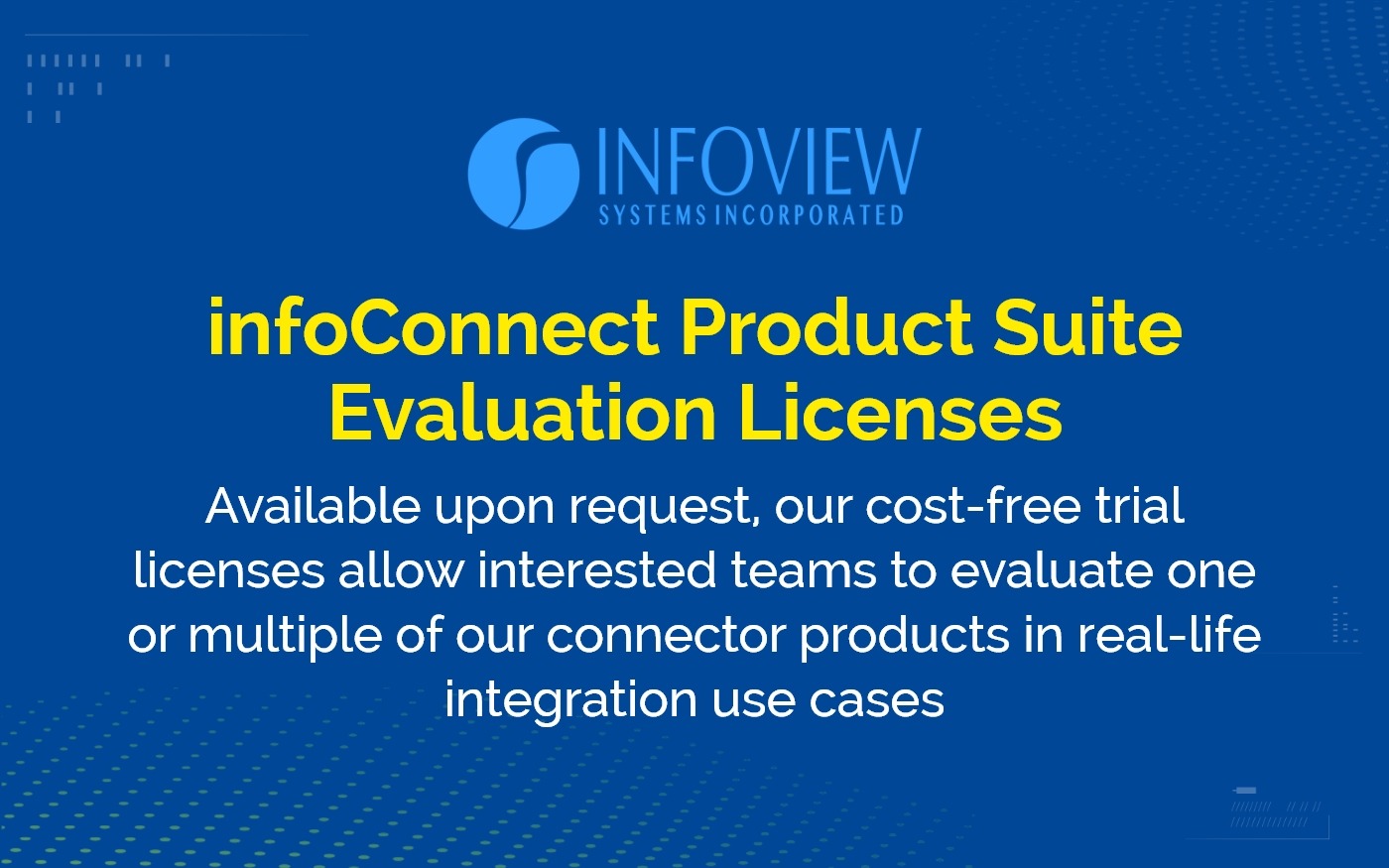 infoConnect Trial License - Infoview Systems Inc.