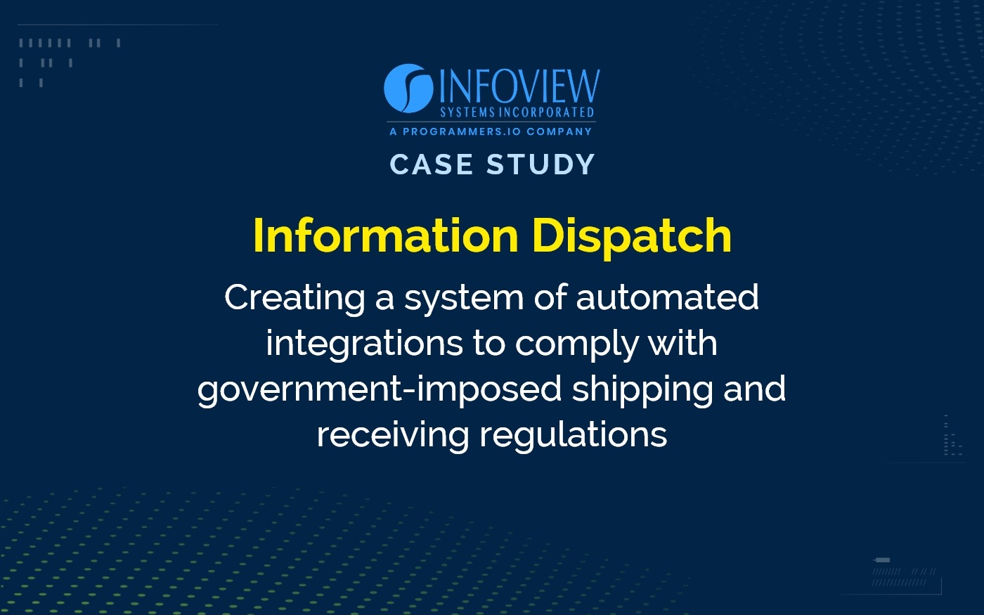 Information Dispatch - Infoview Systems Inc.